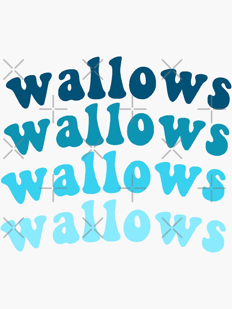"wallows sticker" Sticker for Sale by clio28 | Redbubble