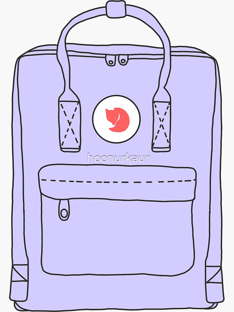 "Purple school backpack" Sticker for Sale by hoonurkaur | Redbubble