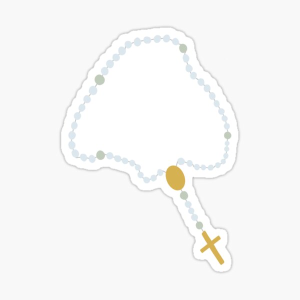 "Rosary" Sticker by mecdoodles | Redbubble