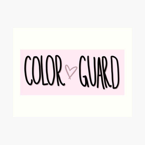 "Color Guard Heart" Art Print for Sale by RumbleB | Redbubble
