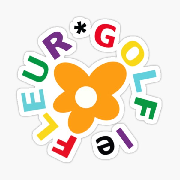 "golf le fleur logo" Sticker by sophiastjohn | Redbubble