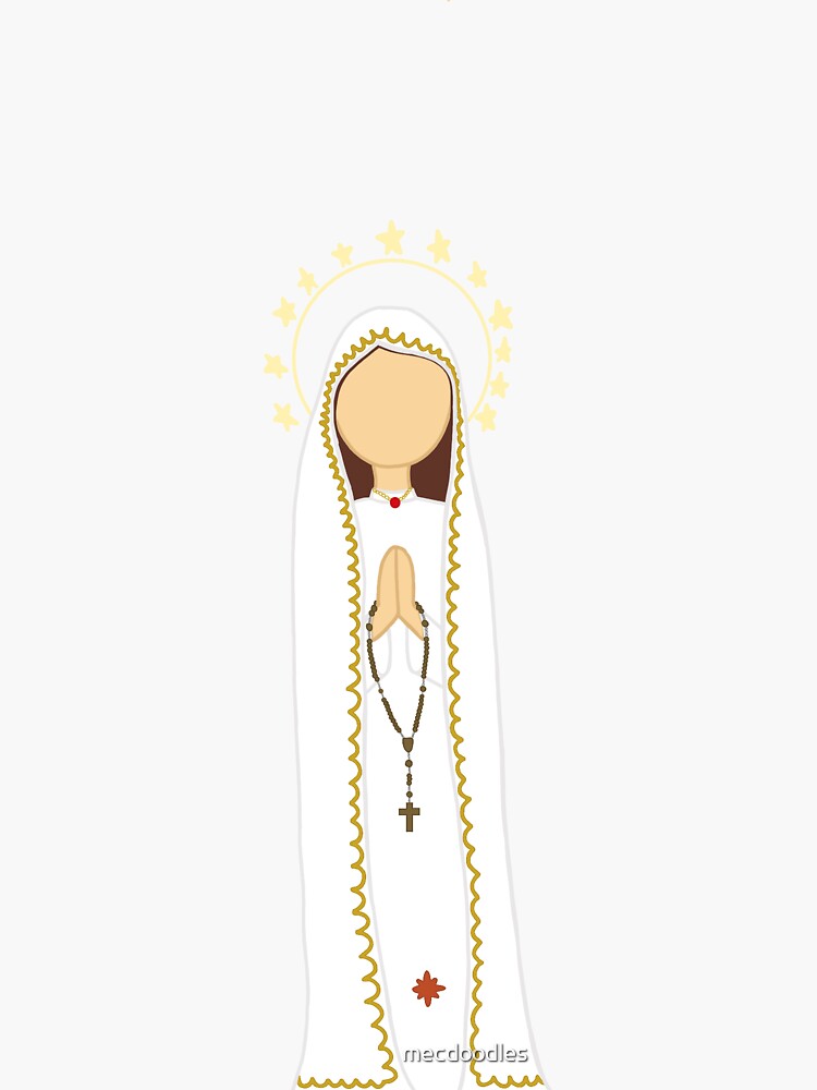 "Our Lady of Fatima" Sticker for Sale by mecdoodles | Redbubble