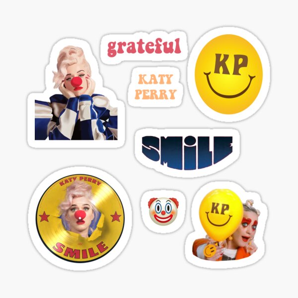 "Katy Perry Smile Pack" Sticker by ArtsyJulez | Redbubble