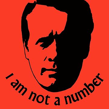 "I AM NOT A NUMBER!" Sticker for Sale by MINION-FACTORY | Redbubble
