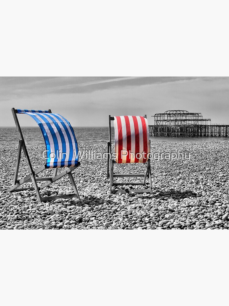 "Red White And Blue - Brighton Beach " Poster by Arrowman | Redbubble