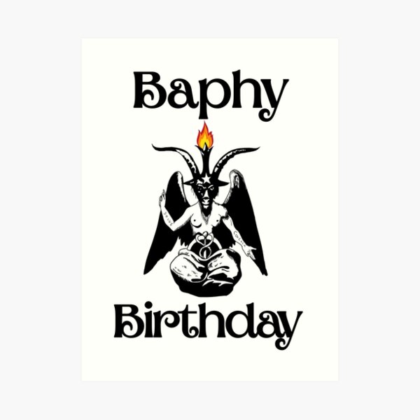 "Satanic Birthday Card" Art Print for Sale by ShoppeMorbid | Redbubble
