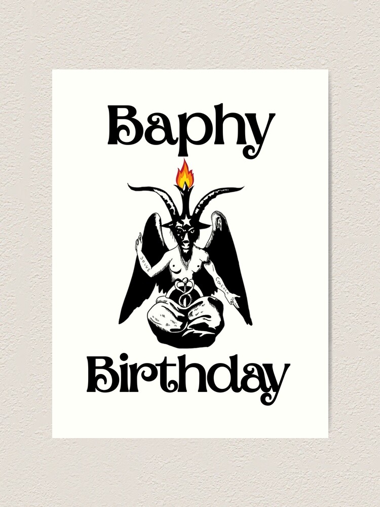 "Satanic Birthday Card" Art Print for Sale by ShoppeMorbid | Redbubble