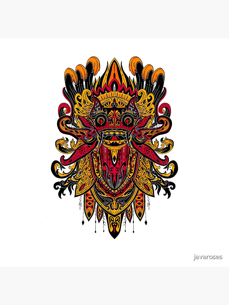 "bali (barong traditional art of bali)" Sticker for Sale by javaroses ...