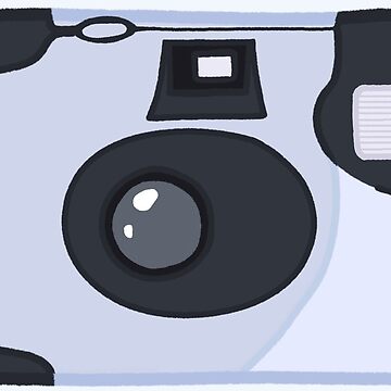 "Blue Single Use Disposable Camera" Sticker for Sale by Nabibibi ...