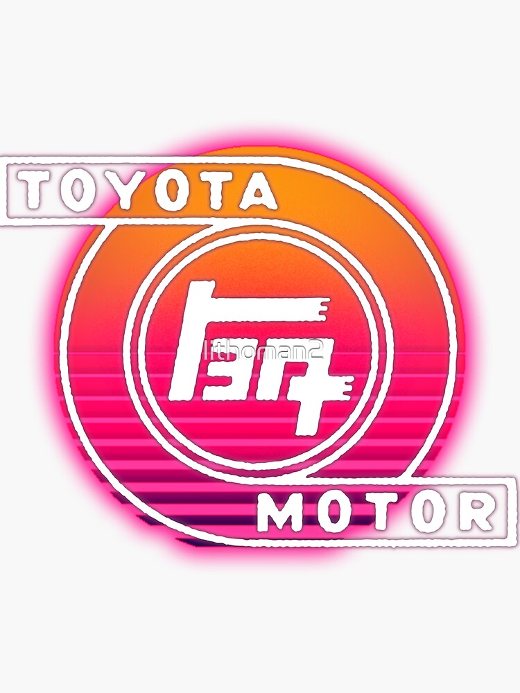 "Vintage Toyota "TEQ" Outrun Emblem" Sticker for Sale by lithoman2 ...
