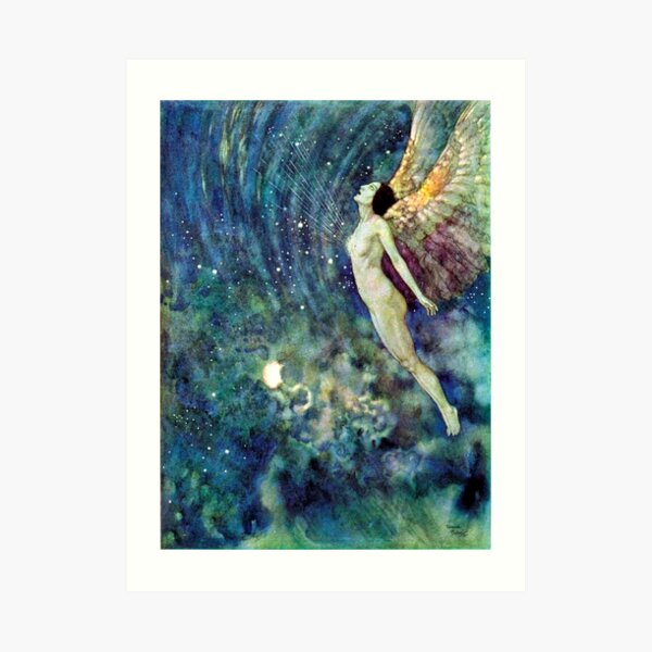 "The angel Israfel - Edmund Dulac for Edgar Allan Poe" Art Print for ...