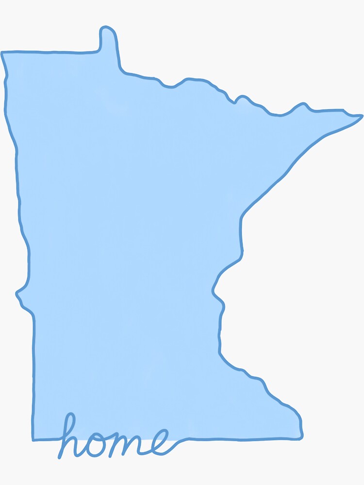 "MN Outline" Sticker by elliemoon | Redbubble