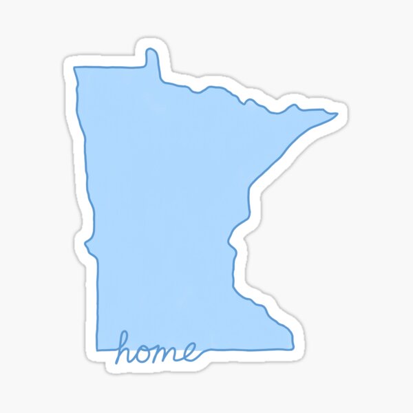"MN Outline" Sticker by elliemoon | Redbubble