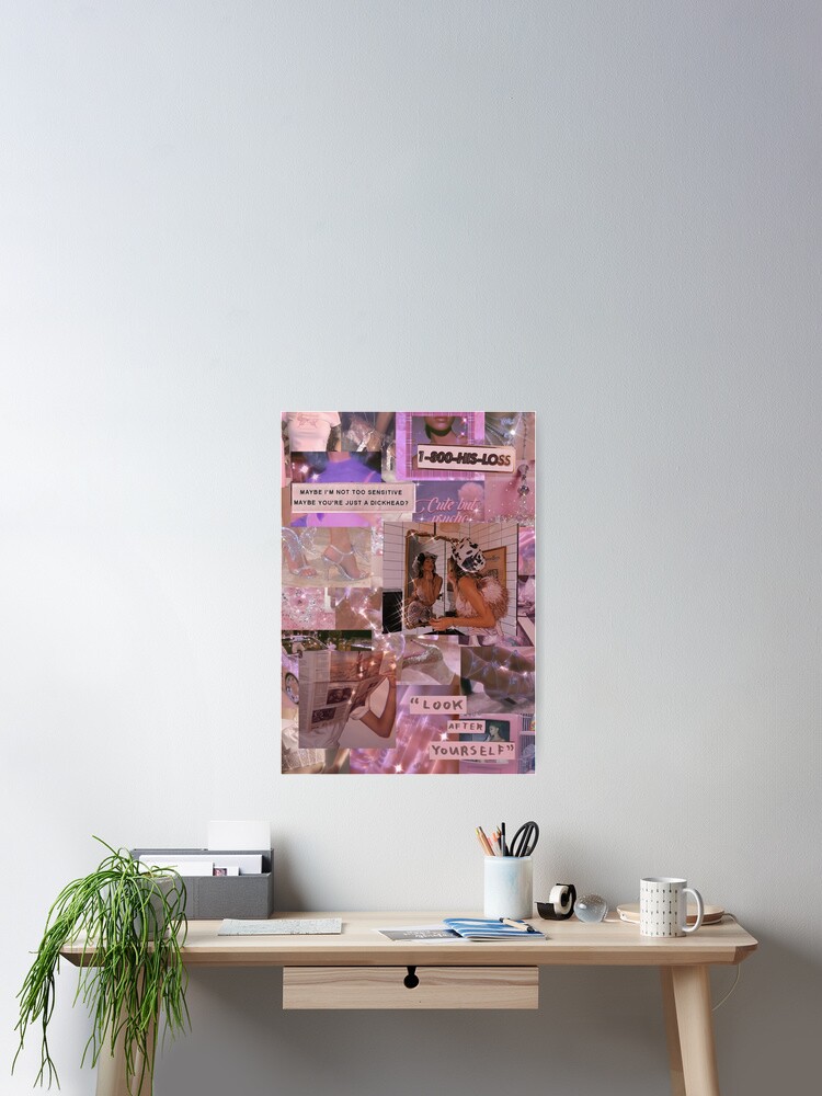 "y2k glitter pink collage " Poster for Sale by stse3 | Redbubble