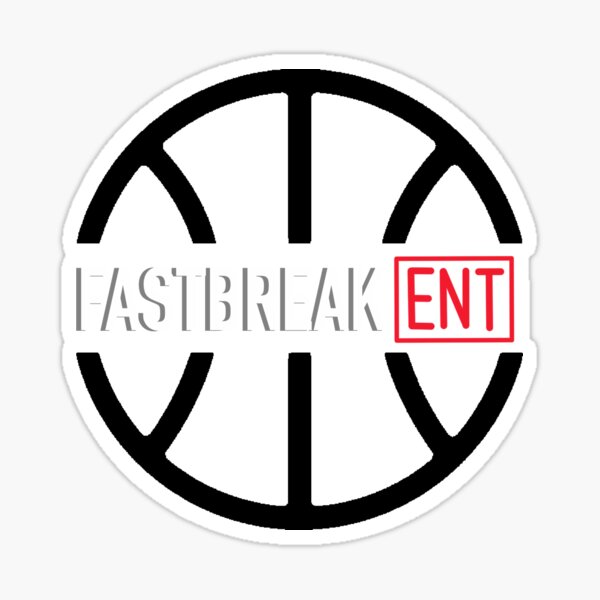 "Fastbreak ENT " Sticker for Sale by haleyashcraft | Redbubble