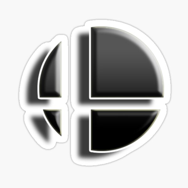 Super Smash Bros Logo Stickers | Redbubble