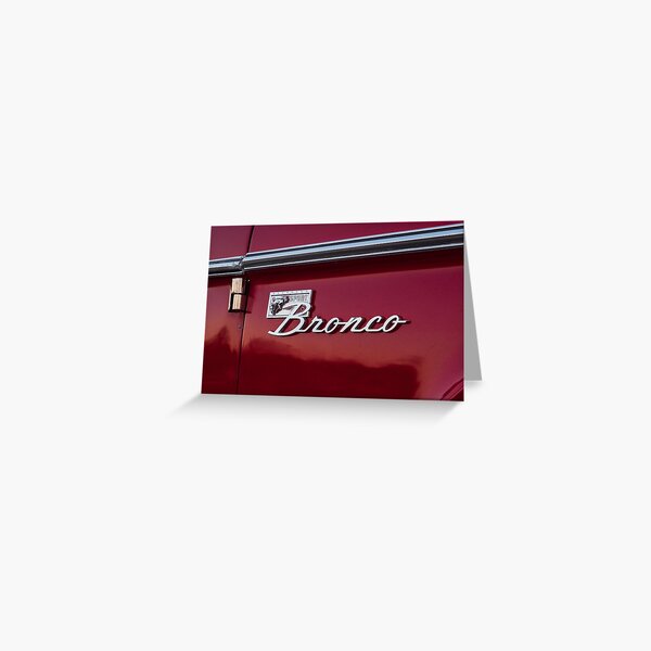 "Ford Bronco Logo" Greeting Card for Sale by Selishots | Redbubble