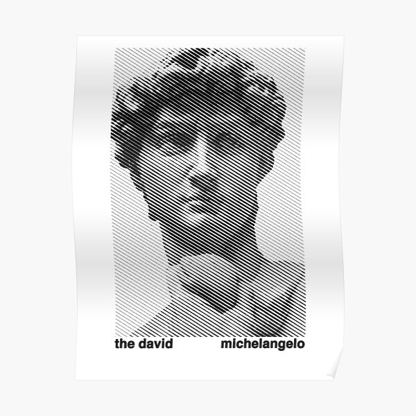 "The David (lines)" Poster by bens2020 | Redbubble