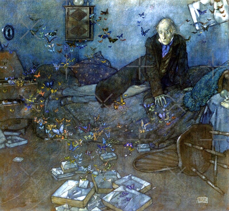 "Le Papillon Rouge: The Entomologist's Dream - Edmund Dulac 1909" by ...