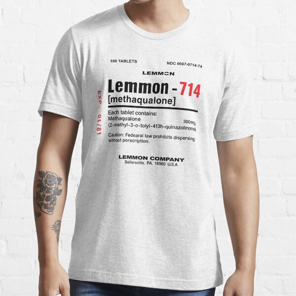 "Lemmon 714 Quaalude from The Wolf of Wall Street" T-shirt for Sale by ...