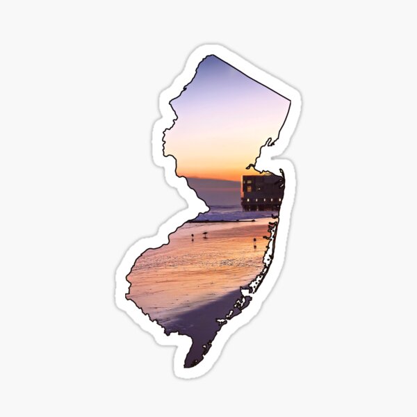 "Atlantic City New Jersey" Sticker by Maddie-iceee | Redbubble