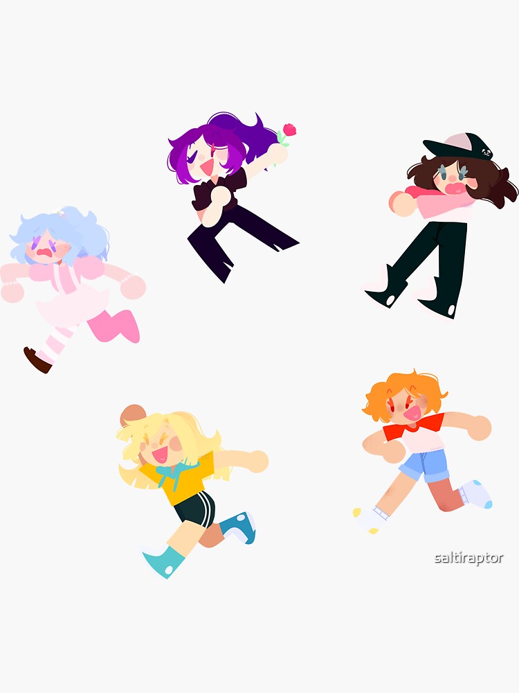 "Hello, Happy World!" Sticker for Sale by saltiraptor | Redbubble