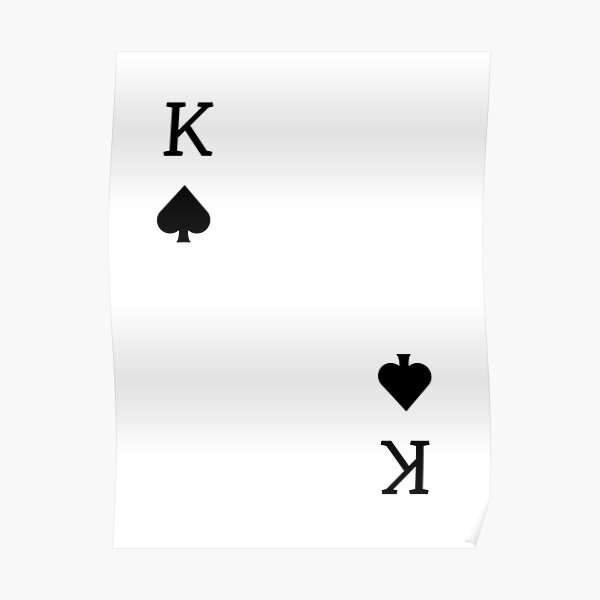 " King of Spades" Poster for Sale by Atitep | Redbubble