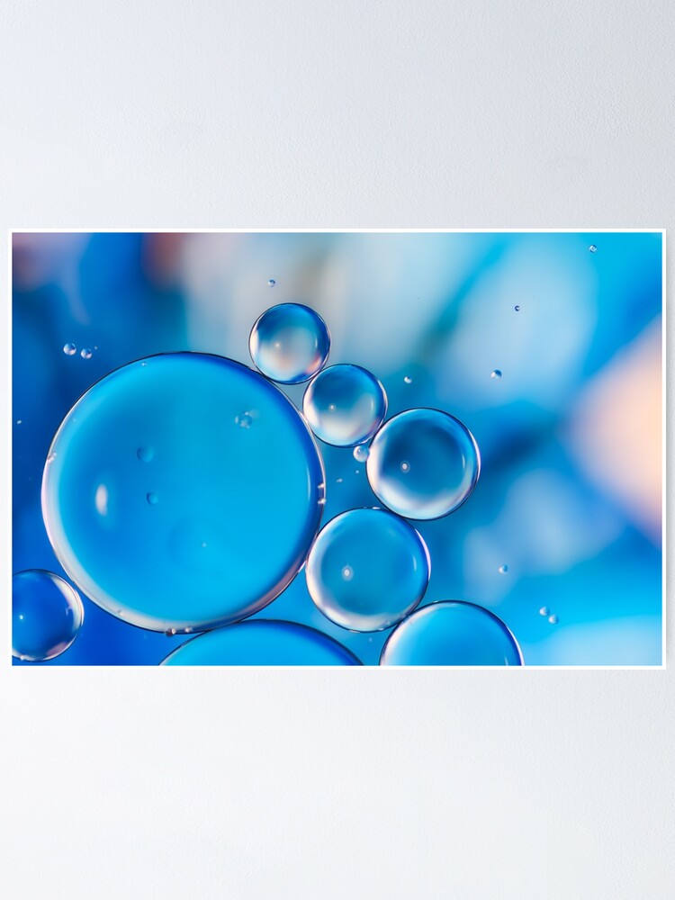 "Blue Bubbles" Poster by pts409 | Redbubble