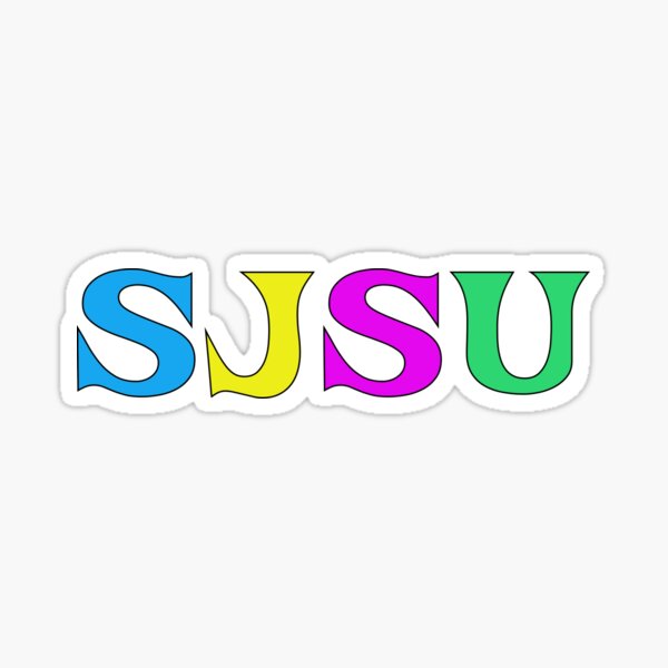 "sjsu - san jose" Sticker by christineram | Redbubble