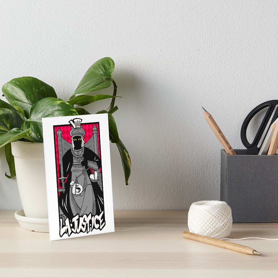 "Persona 5 Tarot Justice" Art Board Print for Sale by Weirdspacedude ...