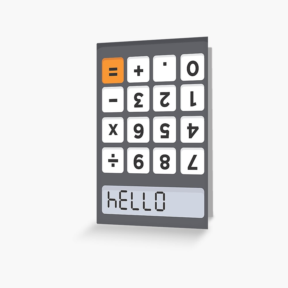 "Hello Calculator" Greeting Card for Sale by THEKRART | Redbubble