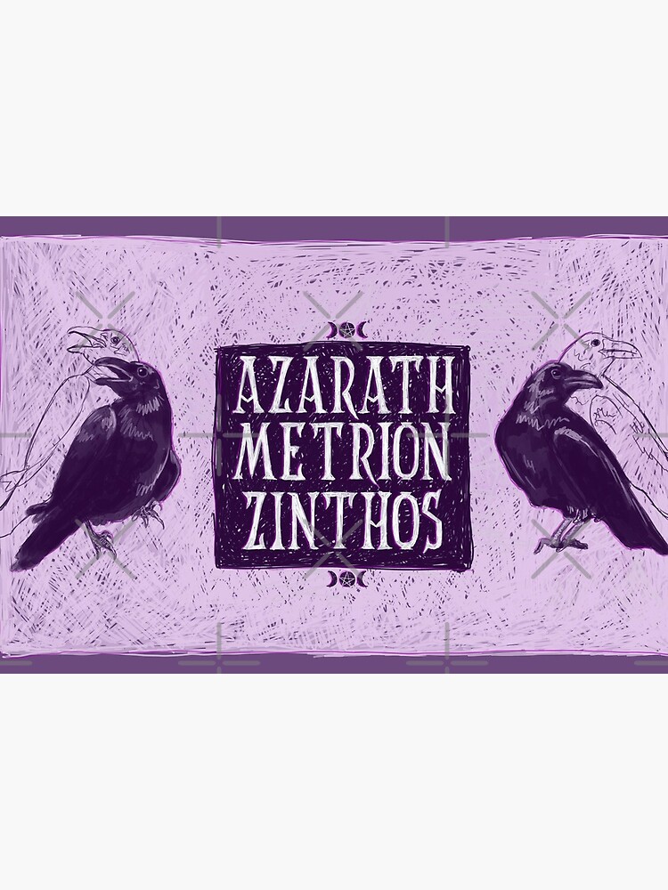"Azarath Metrion Zinthos " Mask by jaynaiir | Redbubble