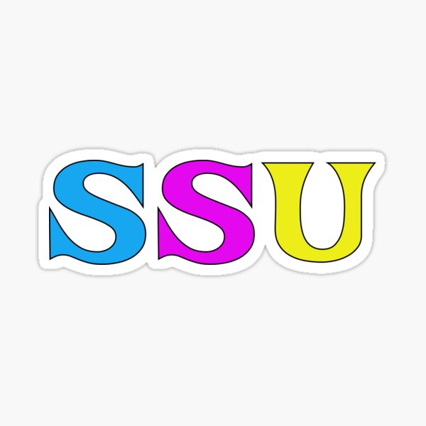 "ssu - sonoma" Sticker by christineram | Redbubble