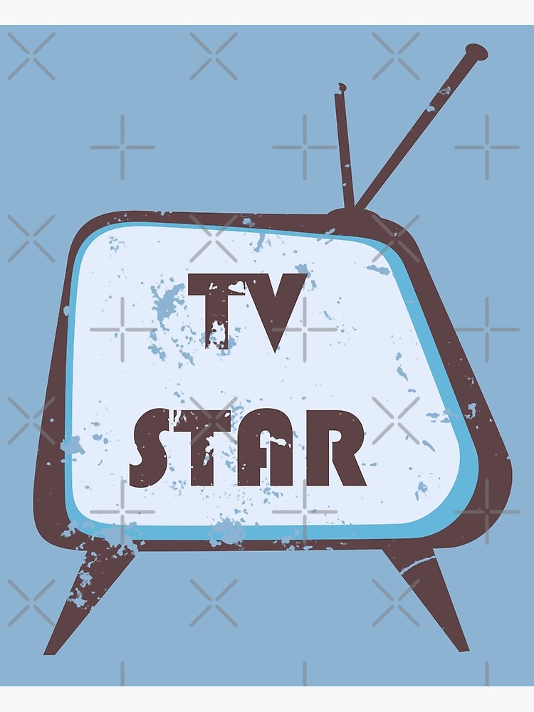 "TV Star Retro television set" Poster for Sale by UDDesign | Redbubble