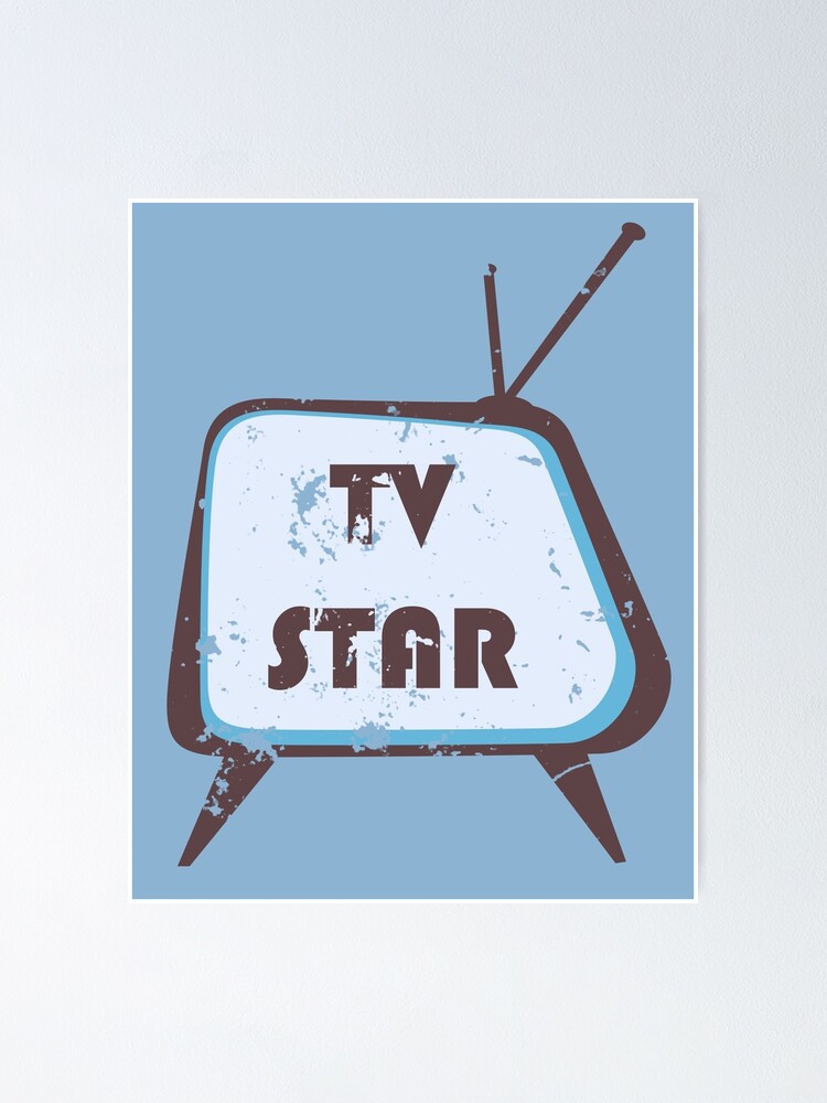 "TV Star Retro television set" Poster for Sale by UDDesign | Redbubble