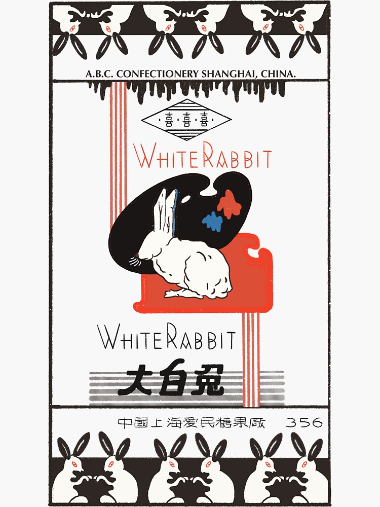 "White Rabbit Candy" Sticker for Sale by Sonsonney | Redbubble