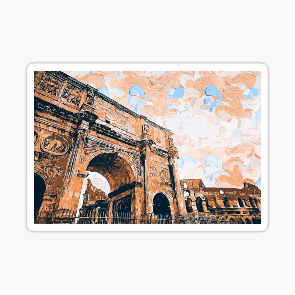 "Rome - The Arch of Constantine" Sticker by ErianAndre | Redbubble