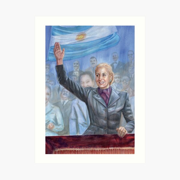 "Eva Peron" Art Print by Artybel | Redbubble