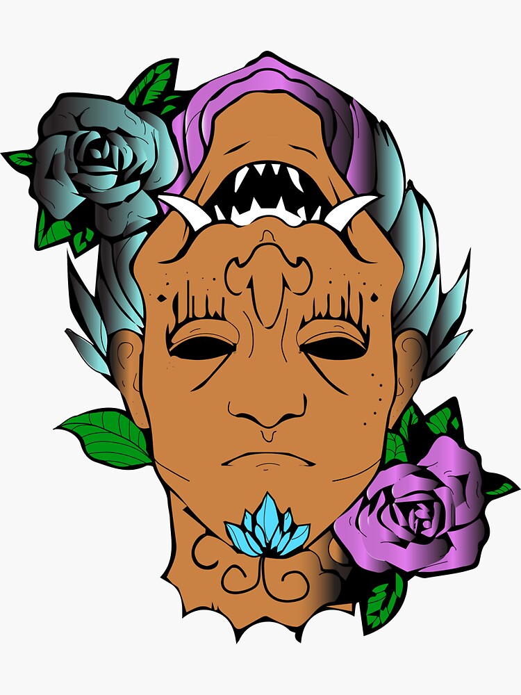 "double face " Sticker for Sale by stamatis202 | Redbubble