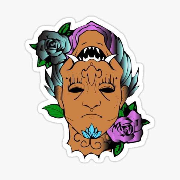 "double face " Sticker for Sale by stamatis202 | Redbubble