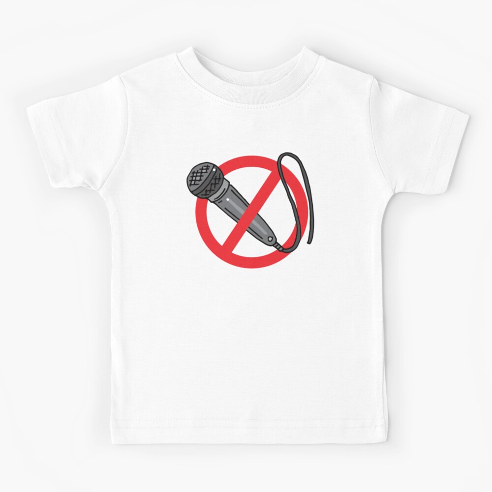 "No Singing Allowed Funny Karaoke Pub Singer Sign" Kids T-Shirt for ...