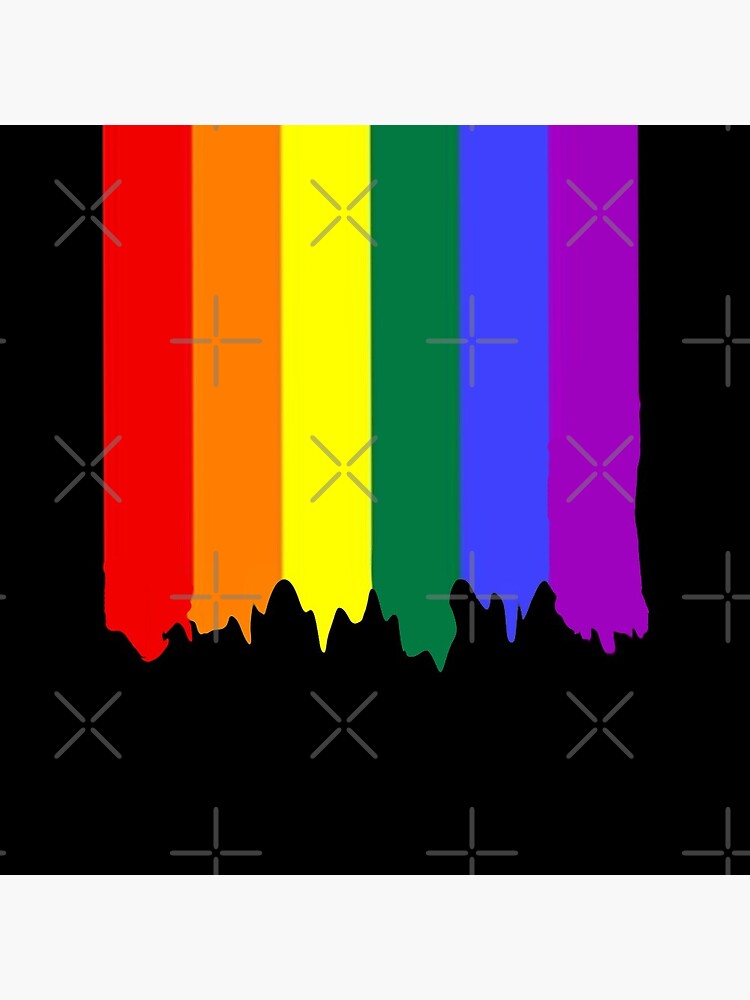 "LGBT Gay Pride Rainbow Drip Paint" Pin for Sale by Ricaso | Redbubble
