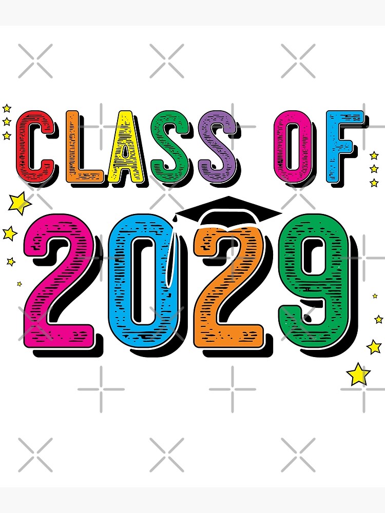 "Class Of 2029 Graduation Senior Grow With Me" Canvas Print for Sale by ...