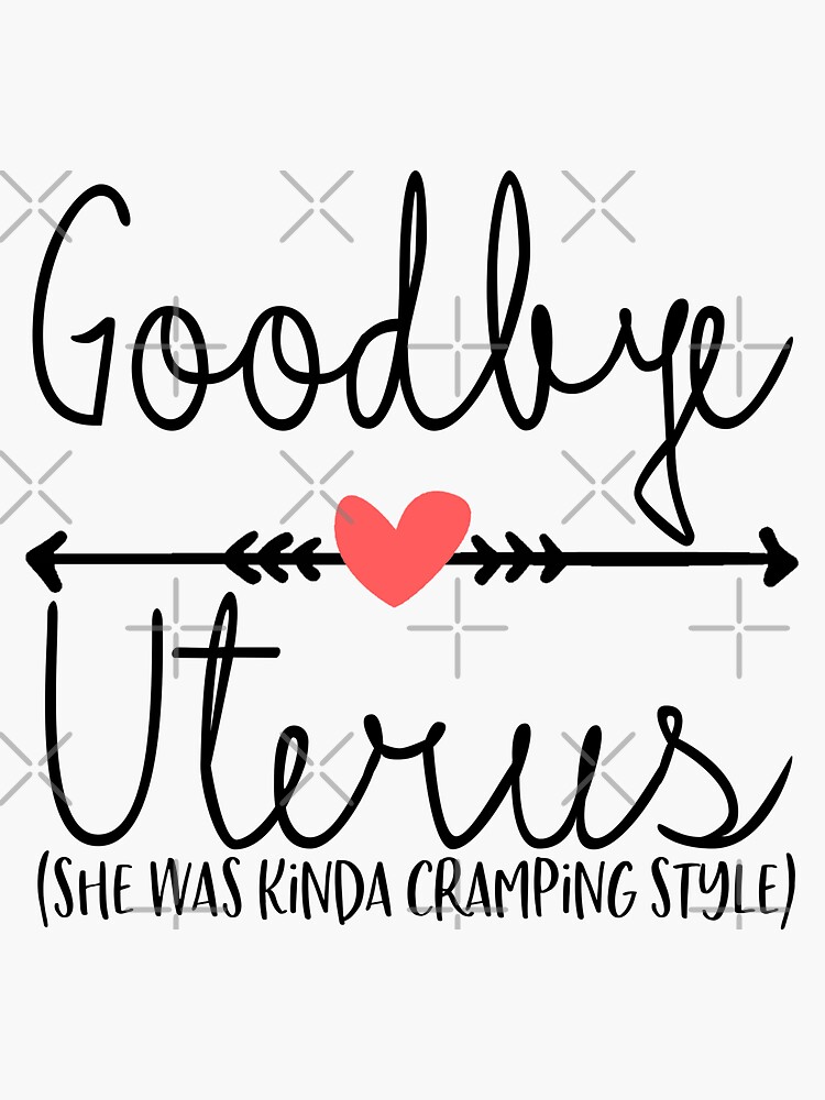 "Women Goodbye Uterus Funny Get Well Hysterectomy Novelty Gift ...