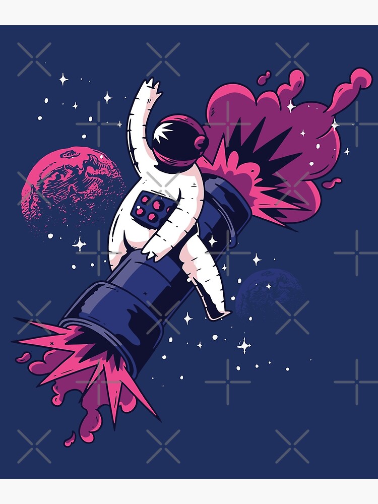 "astronaut space rodeo " Poster by SurrealDesigns | Redbubble