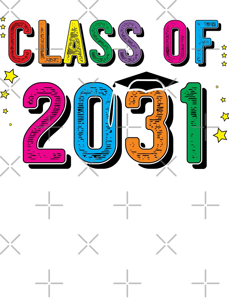 "Class Of 2031 Senior Graduation Finishing School" Kids T-Shirt for ...