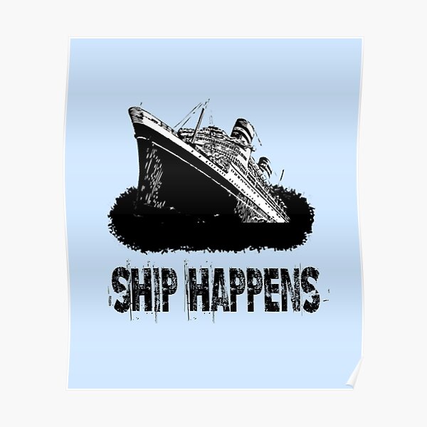 "Funny Titanic Sinking Vintage Cruise Ship Happens Atlantic Ocean ...