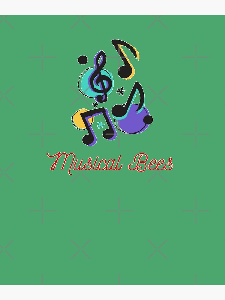 "Funny Amusing Musical Bees" Poster by Liliean | Redbubble