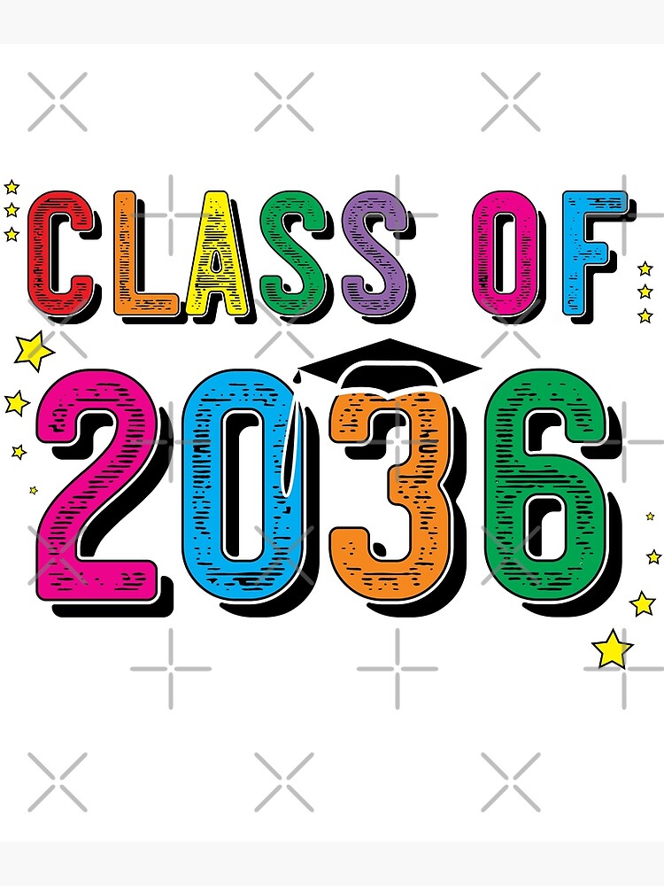 "Class Of 2036 Grow With Me Graduation Senior" Poster for Sale by ...
