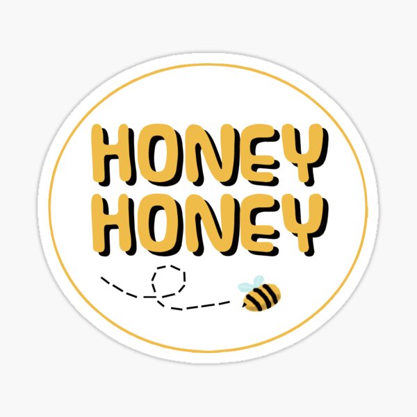"Honey Honey sticker" Sticker by lily-everitt | Redbubble